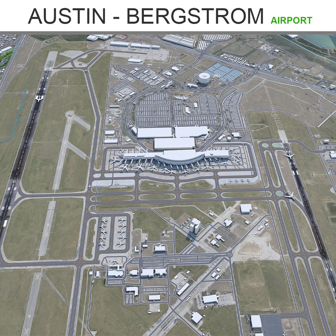 Austin Bergstrom Airport 3D Model - TurboSquid 2004855