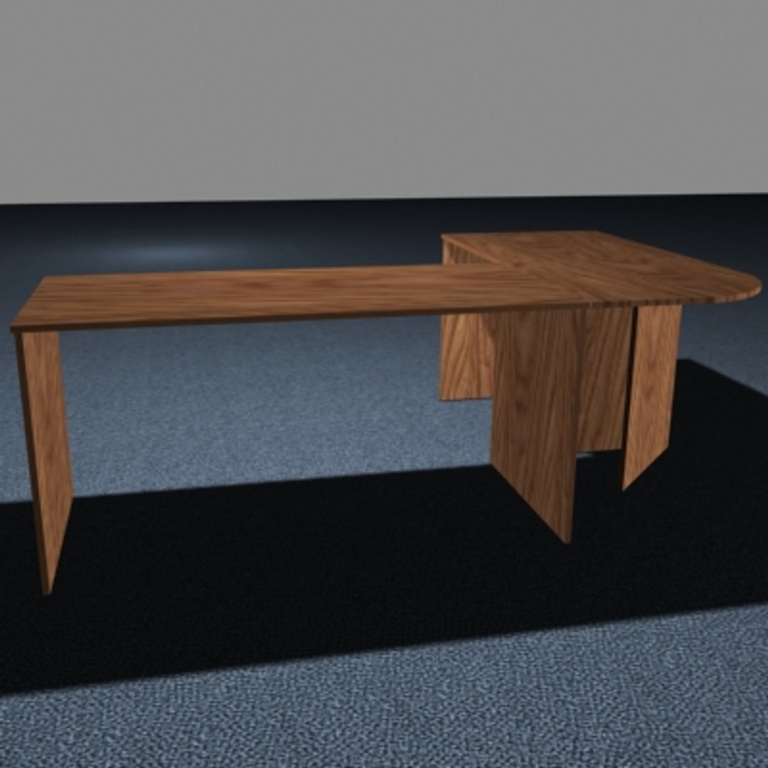 3ds Max Desk Wood