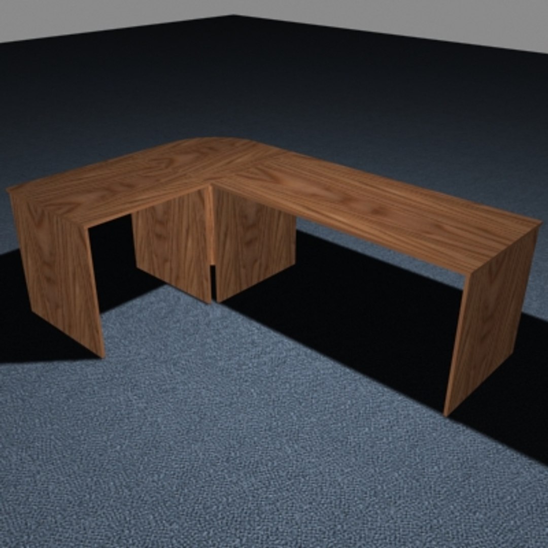 3ds Max Desk Wood