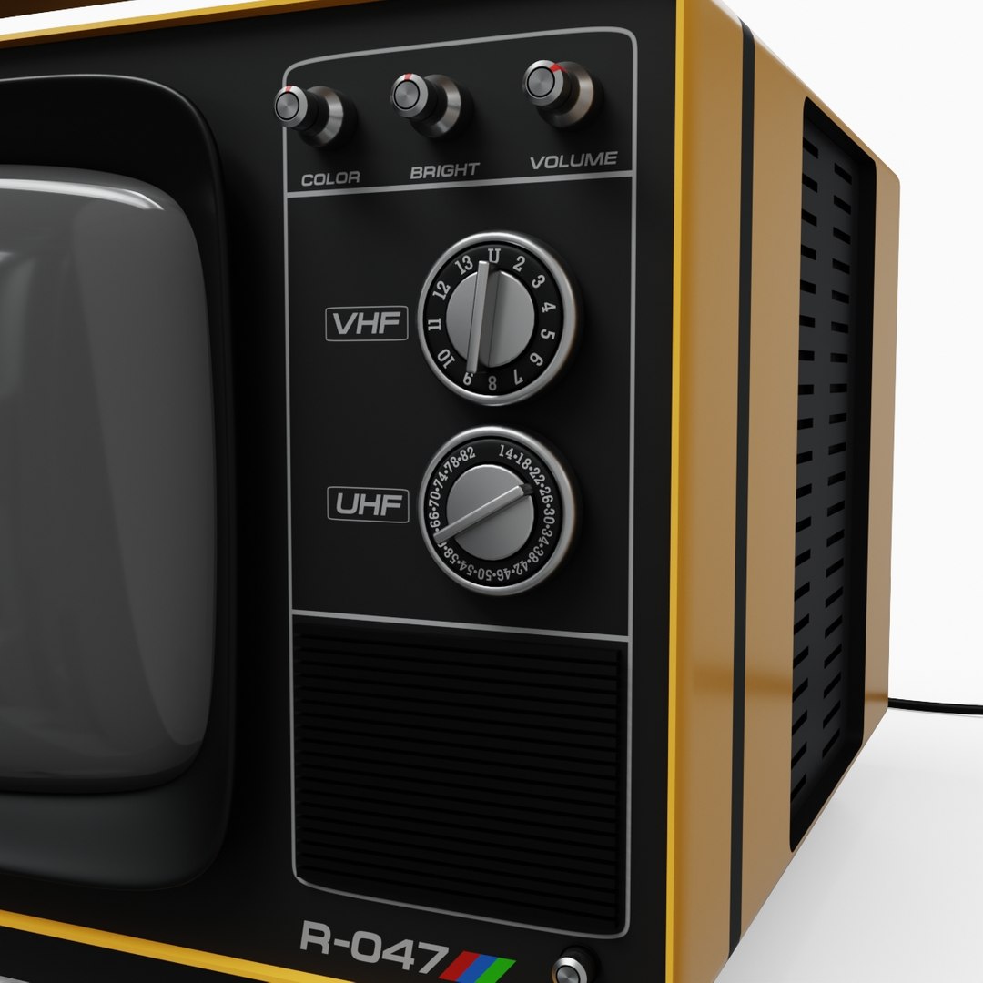 3D Old Style Portable TV Model - TurboSquid 2248998