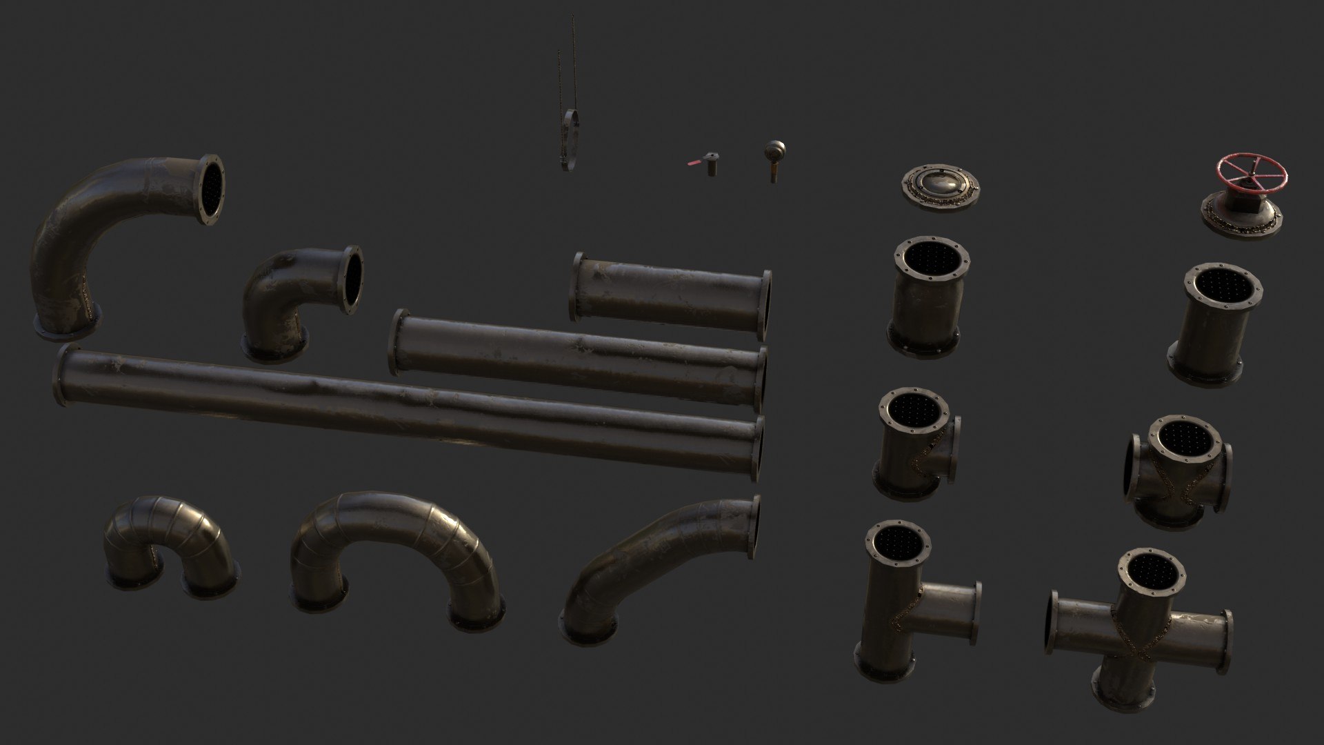 Pipes Assets Pbr Model - TurboSquid 1588828