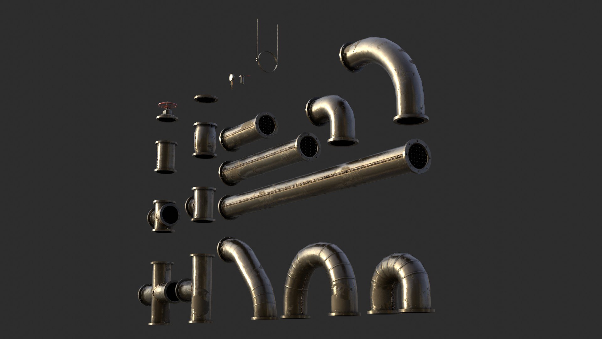 Pipes Assets Pbr Model - TurboSquid 1588828
