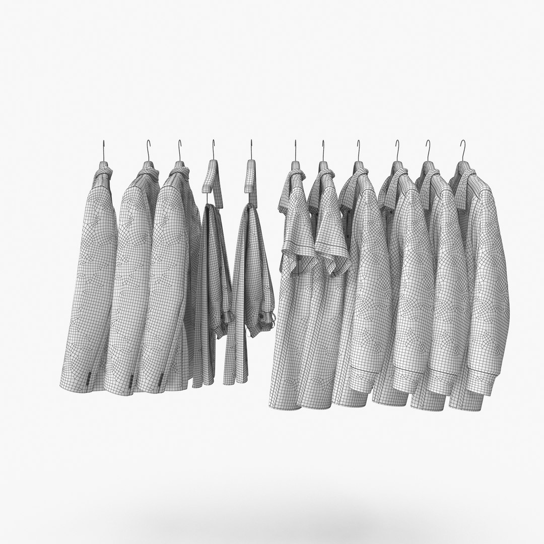 3D Clothes Hangers Model - TurboSquid 1155664