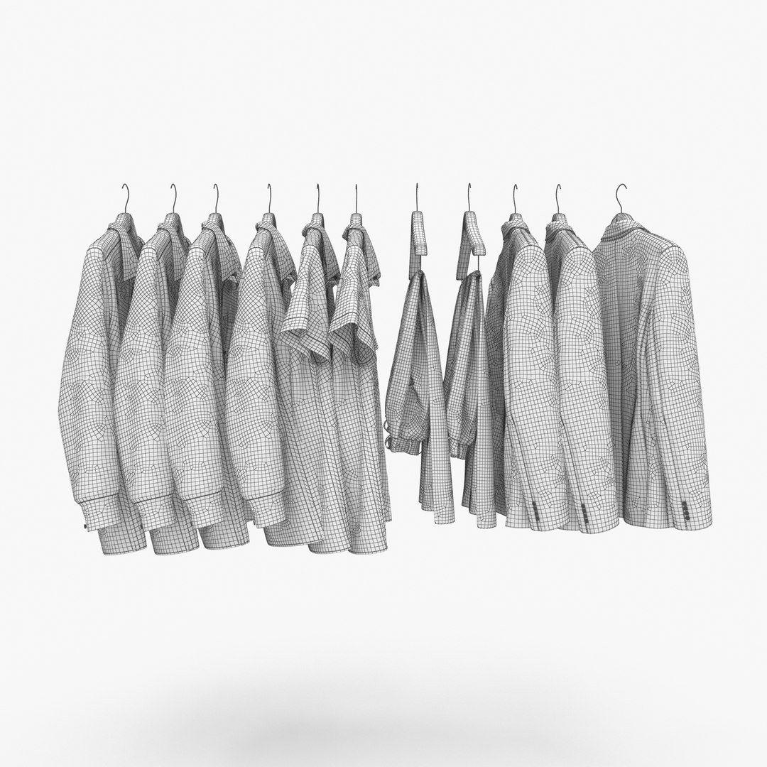 3D Clothes Hangers Model - TurboSquid 1155664