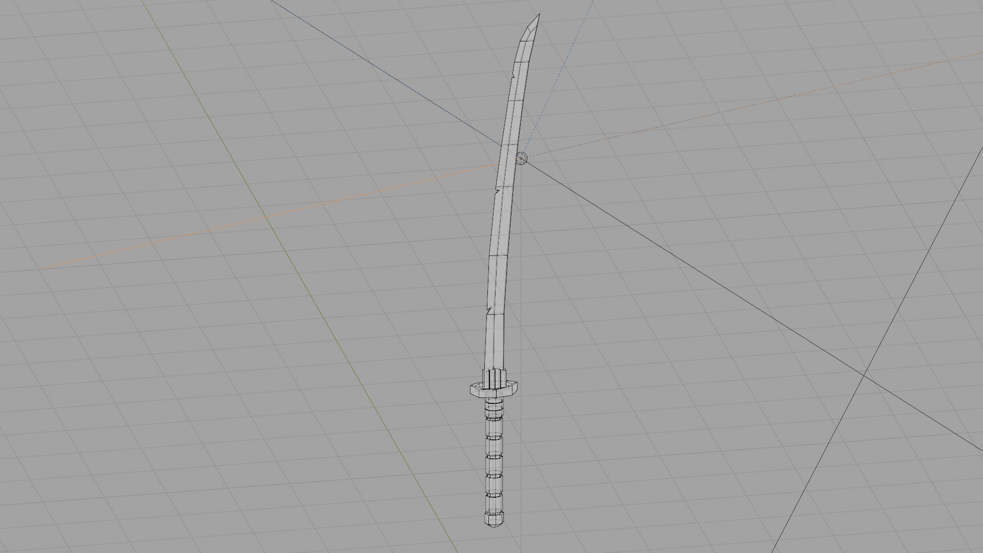 Low Poly Katana 3D Model - TurboSquid 2246571