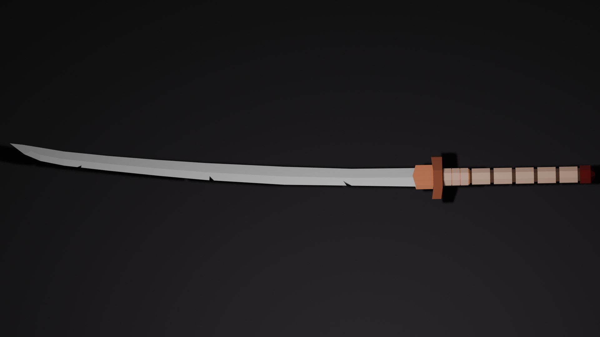 Low Poly Katana 3D Model - TurboSquid 2246571