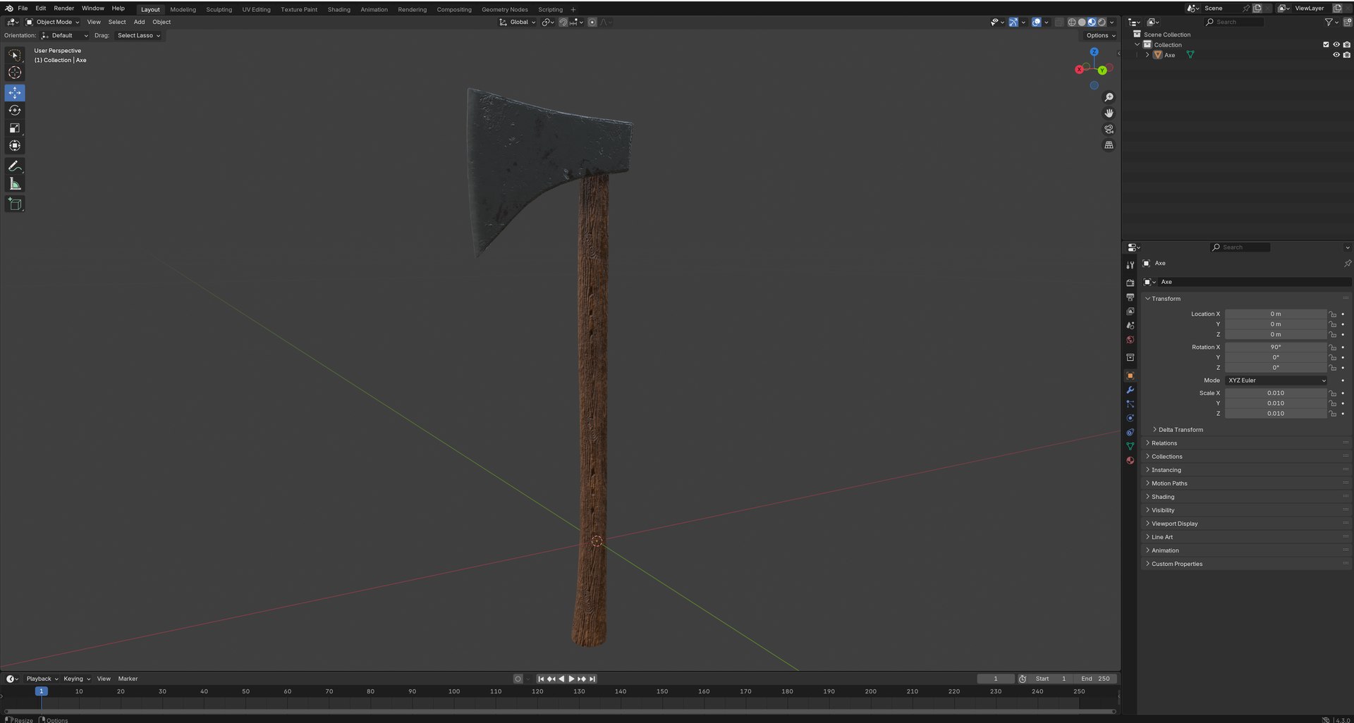 Free Axe MAYA Rigged 3D Model - TurboSquid 2356839