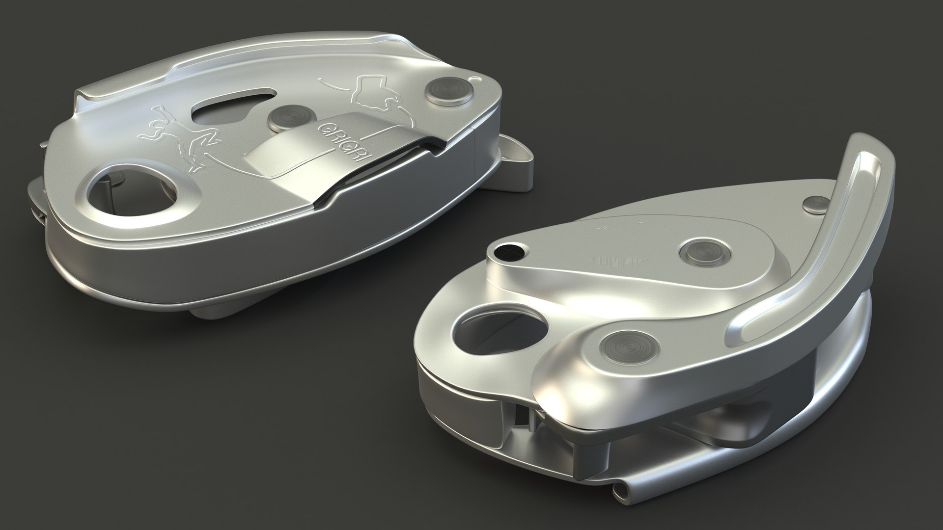 3D Belay Device Gri Gri Metallic - TurboSquid 2188774