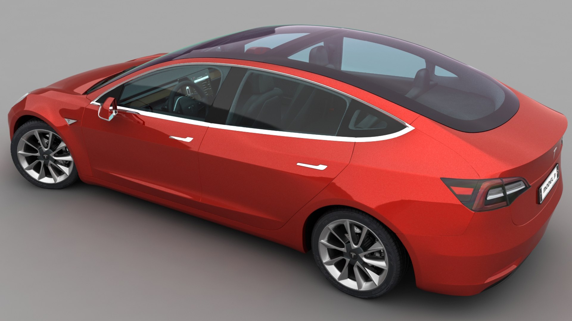 Tesla 3 2018 Interior 3D Model - TurboSquid 1263986