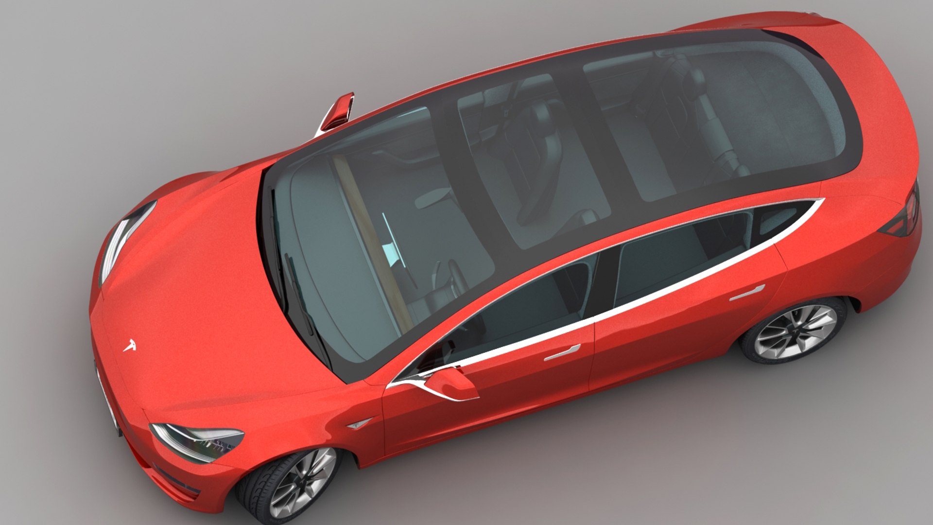 Tesla 3 2018 Interior 3D Model - TurboSquid 1263986