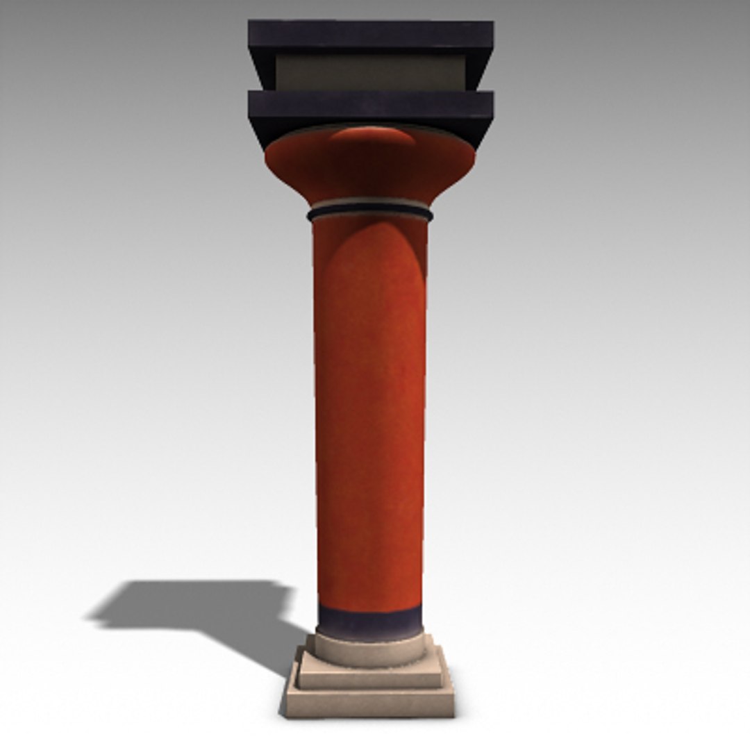 Free Obj Model Minoan Columns