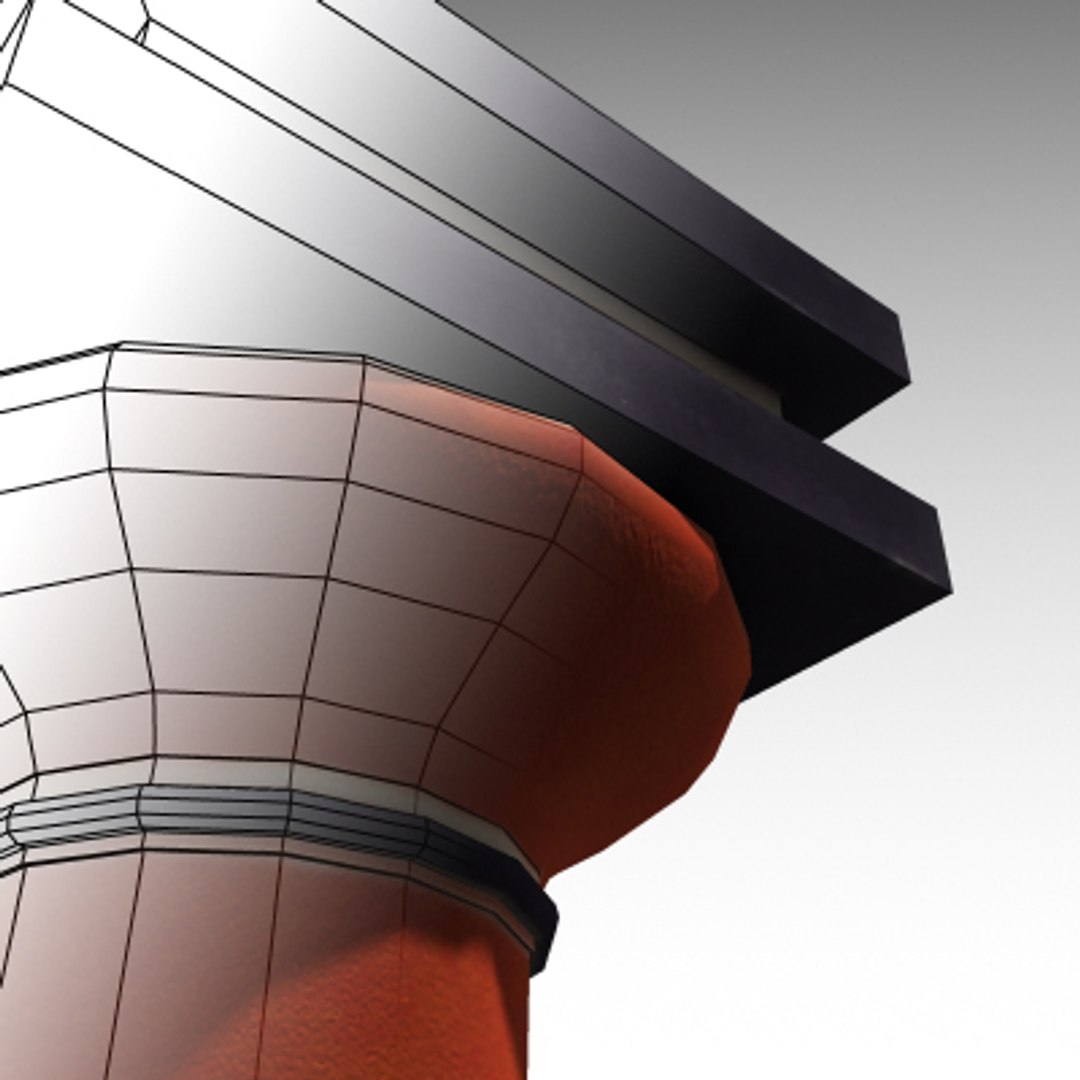 Free Obj Model Minoan Columns