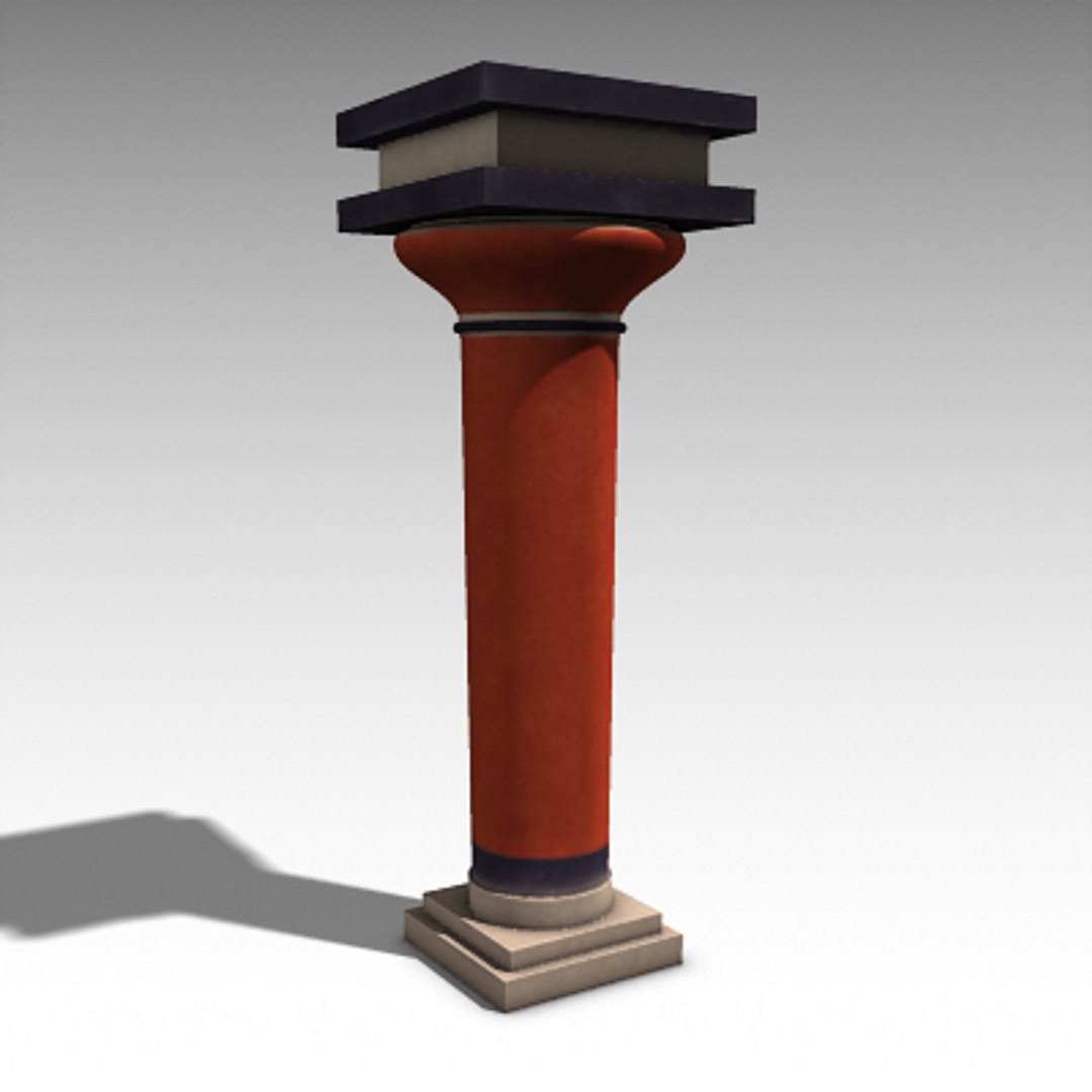 Free Obj Model Minoan Columns