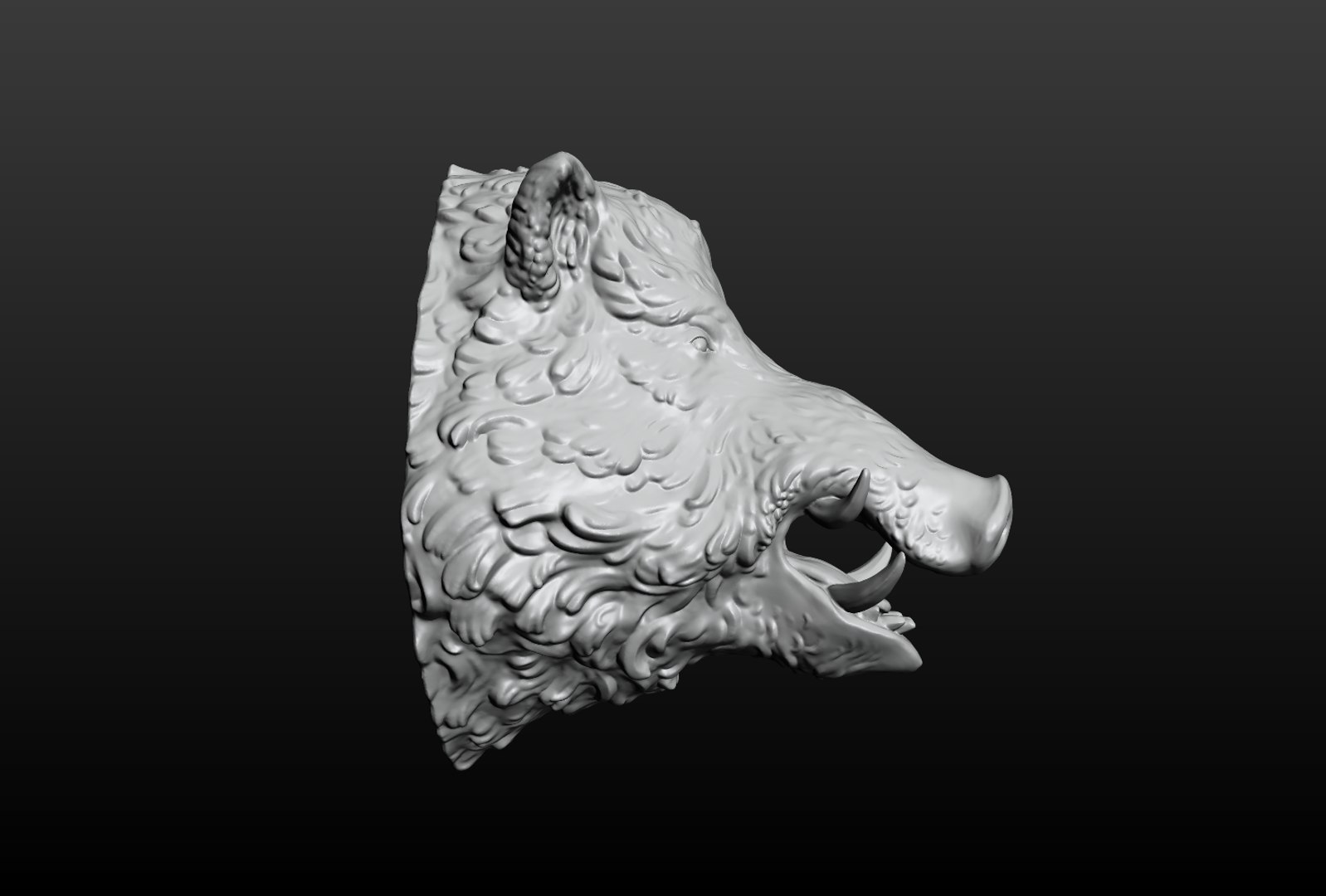 3D Head Boar - TurboSquid 1171140