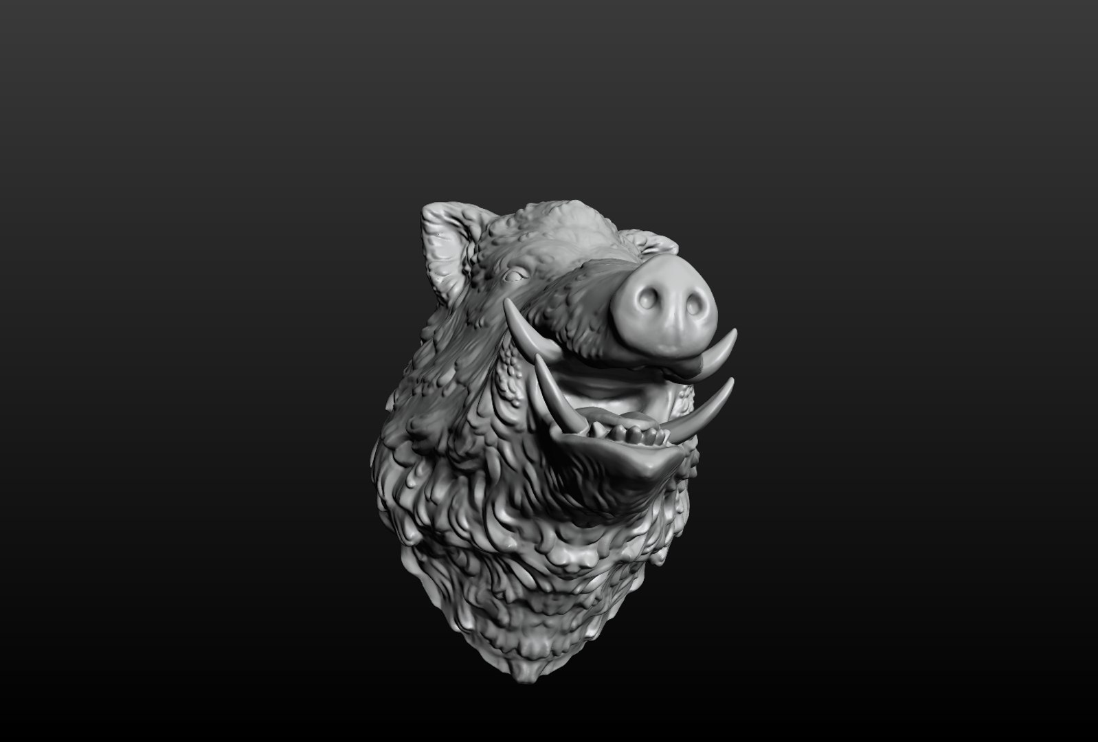 3D Head Boar - TurboSquid 1171140