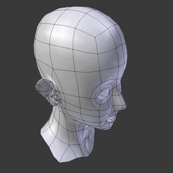 head base mesh 3d model