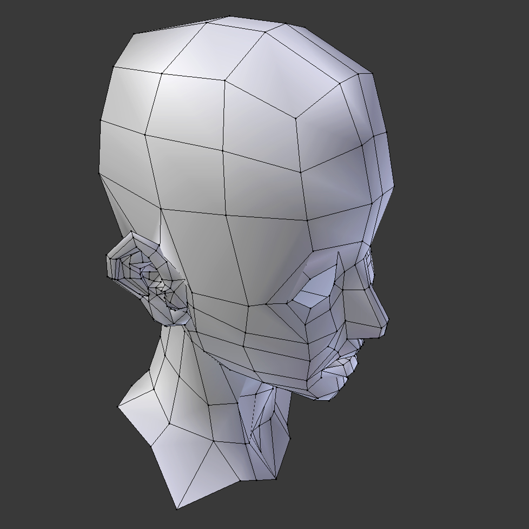 head base mesh 3d model