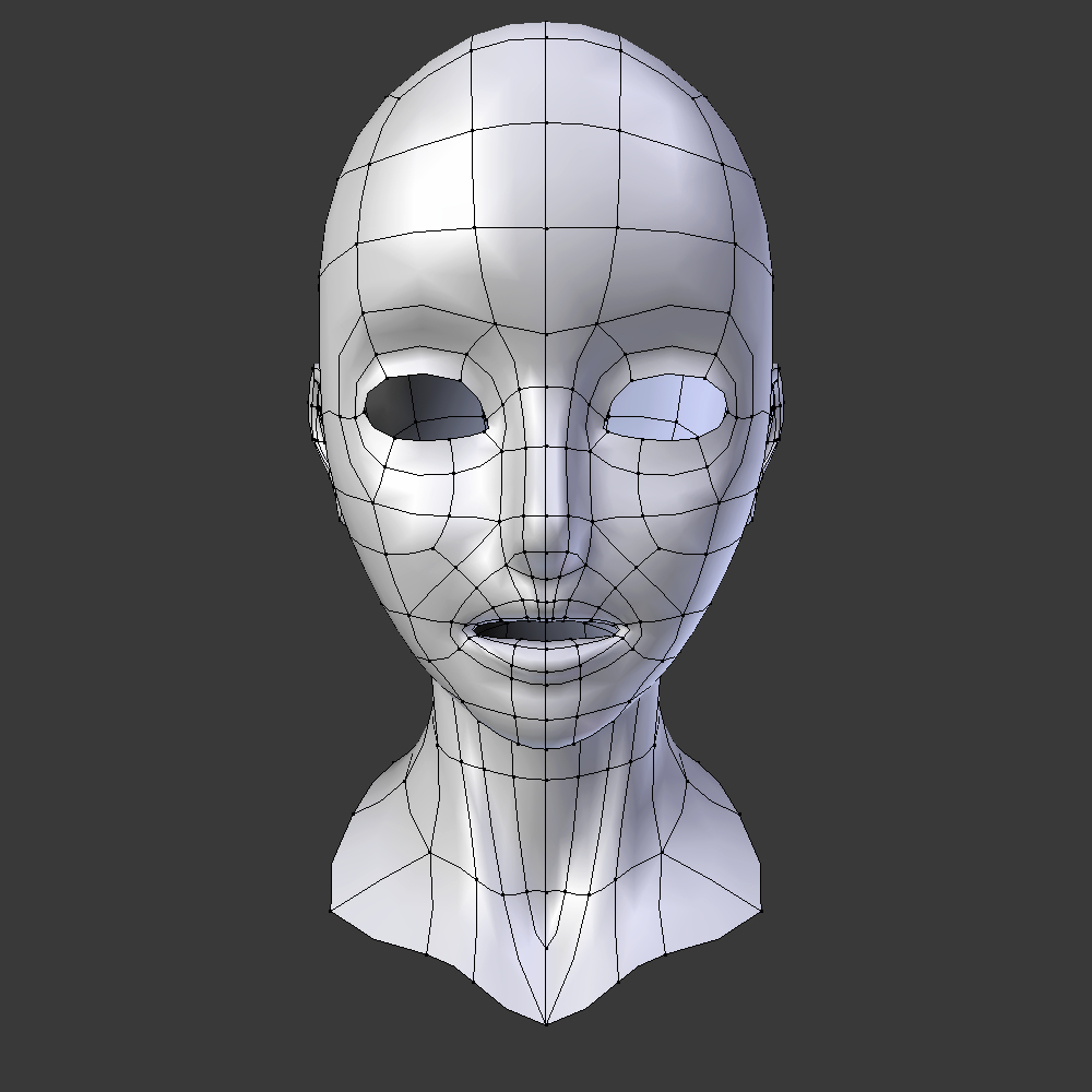 head base mesh 3d model