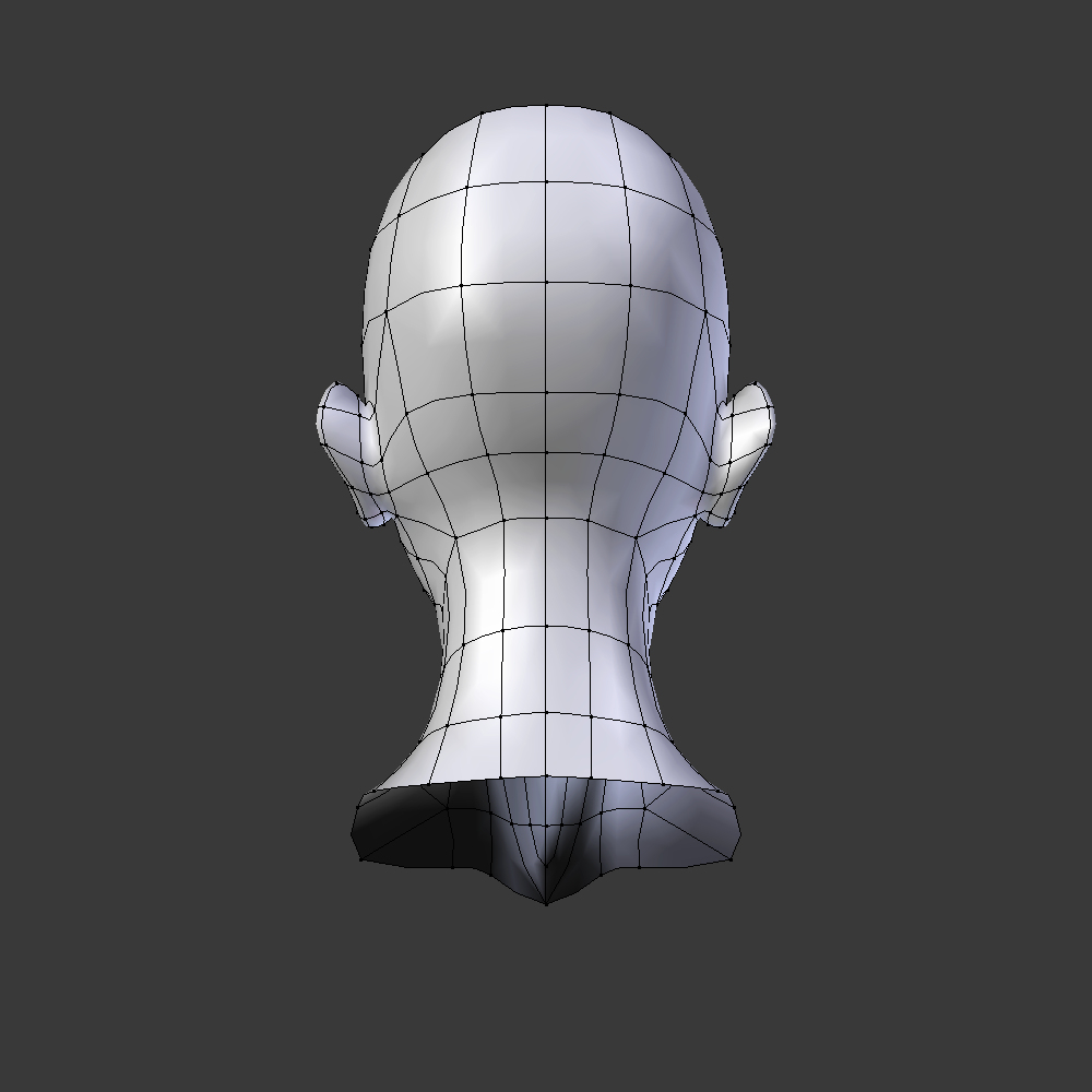 head base mesh 3d model
