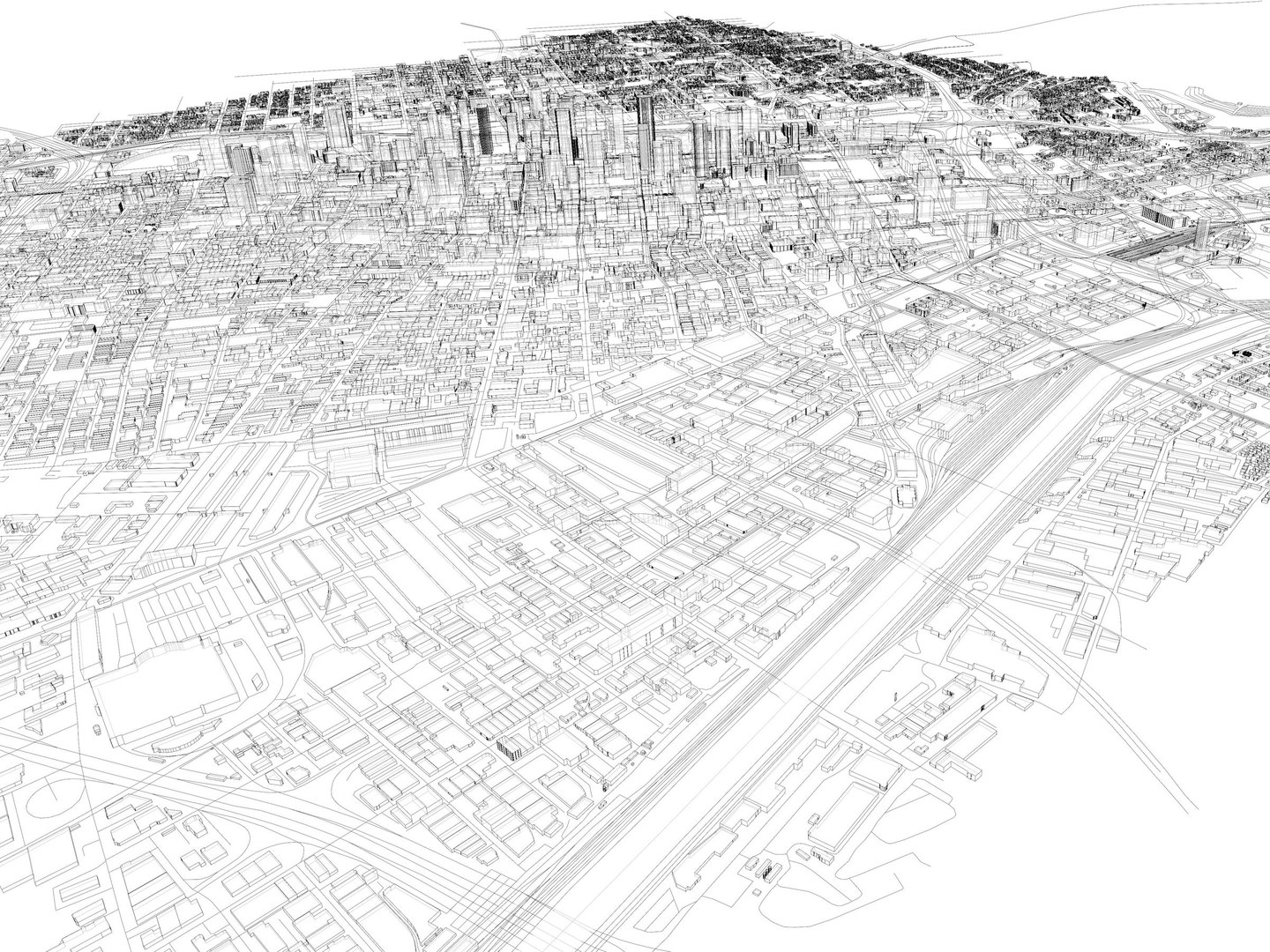 3D Collection - Cities In USA - Mass Buildings Model - TurboSquid 2176314