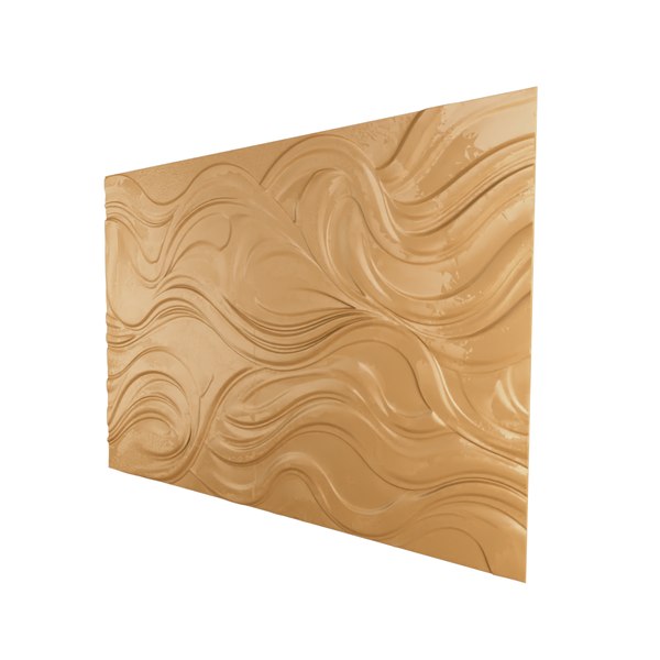 modelo 3d Conjunto de decoración de pared con paneles modernos Mural de ...