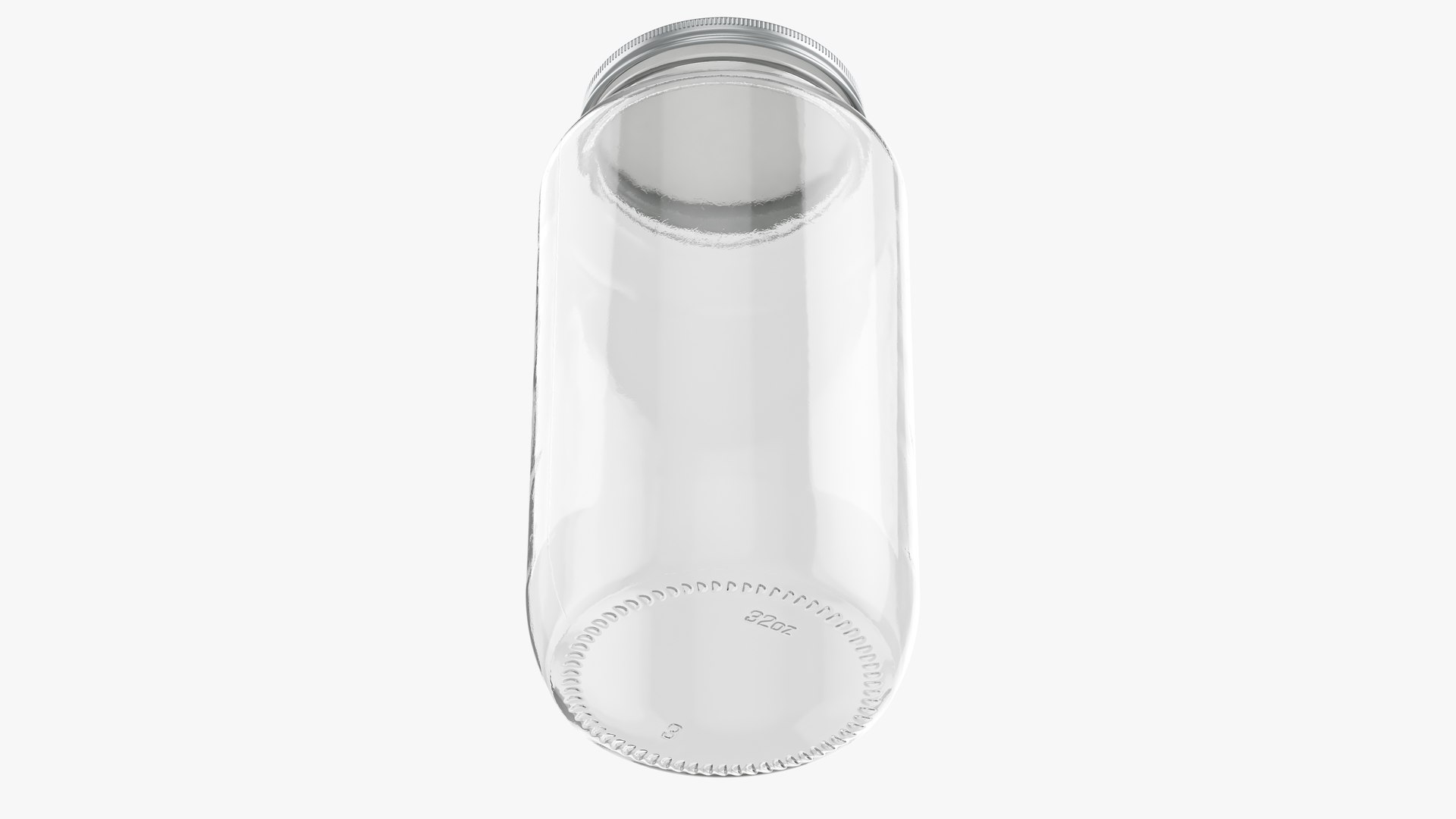 3D Glass Jar 32oz Model - TurboSquid 2253436