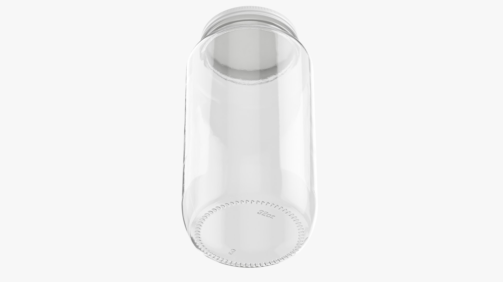 3D Glass Jar 32oz Model - TurboSquid 2253436