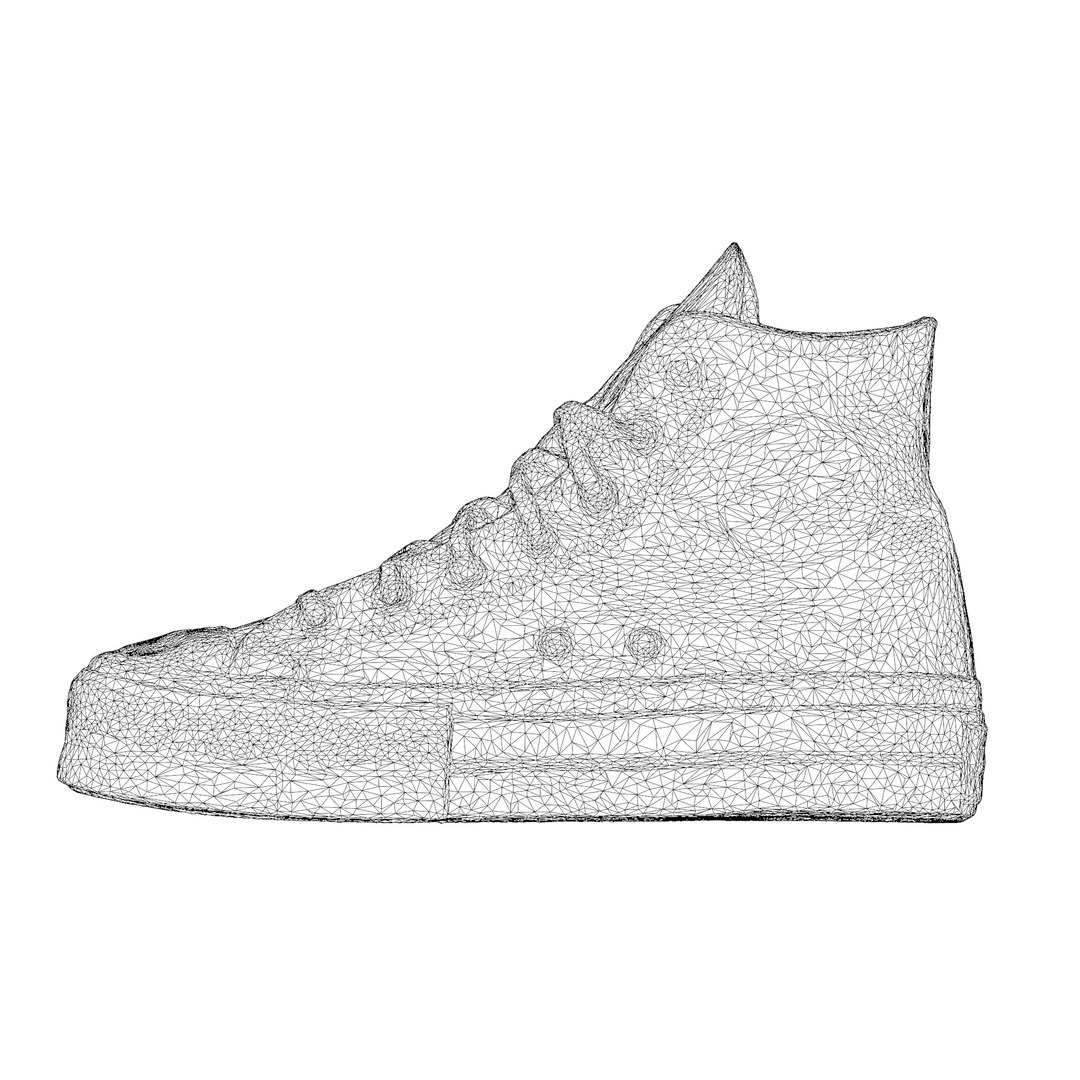 Converse Chuck Taylor All Star Lift HI Platform Model - TurboSquid 2412156