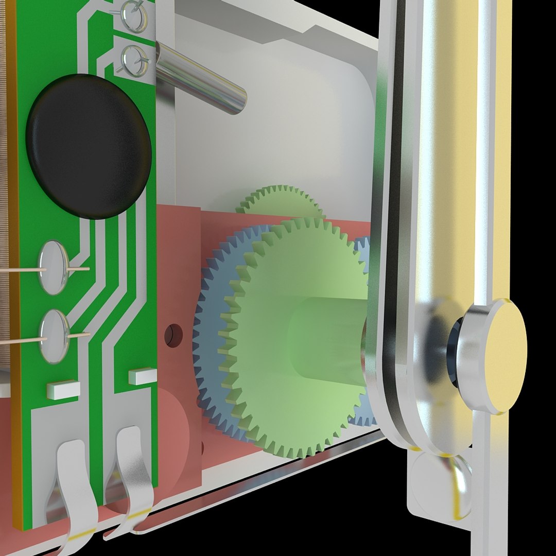 Extremely Clock Mechanism Animation 3d Model