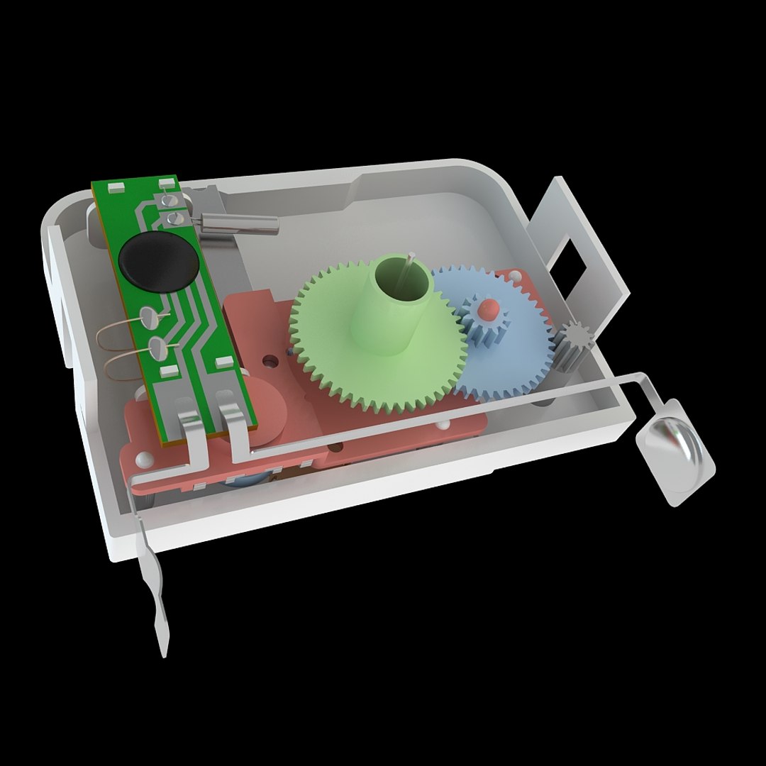 Extremely Clock Mechanism Animation 3d Model