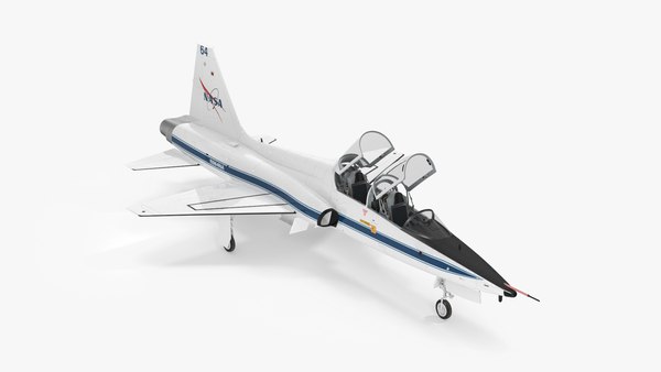 modelo 3d Avión a reacción de entrenamiento de la NASA T-38 blanco ...