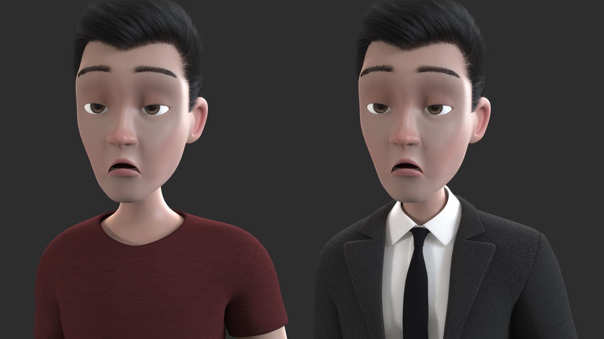 Cartoon Man - Toon 3D Model - TurboSquid 1554873