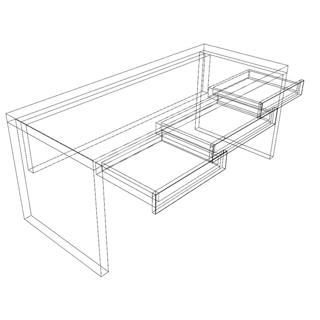 3D Working Table - TurboSquid 2059819