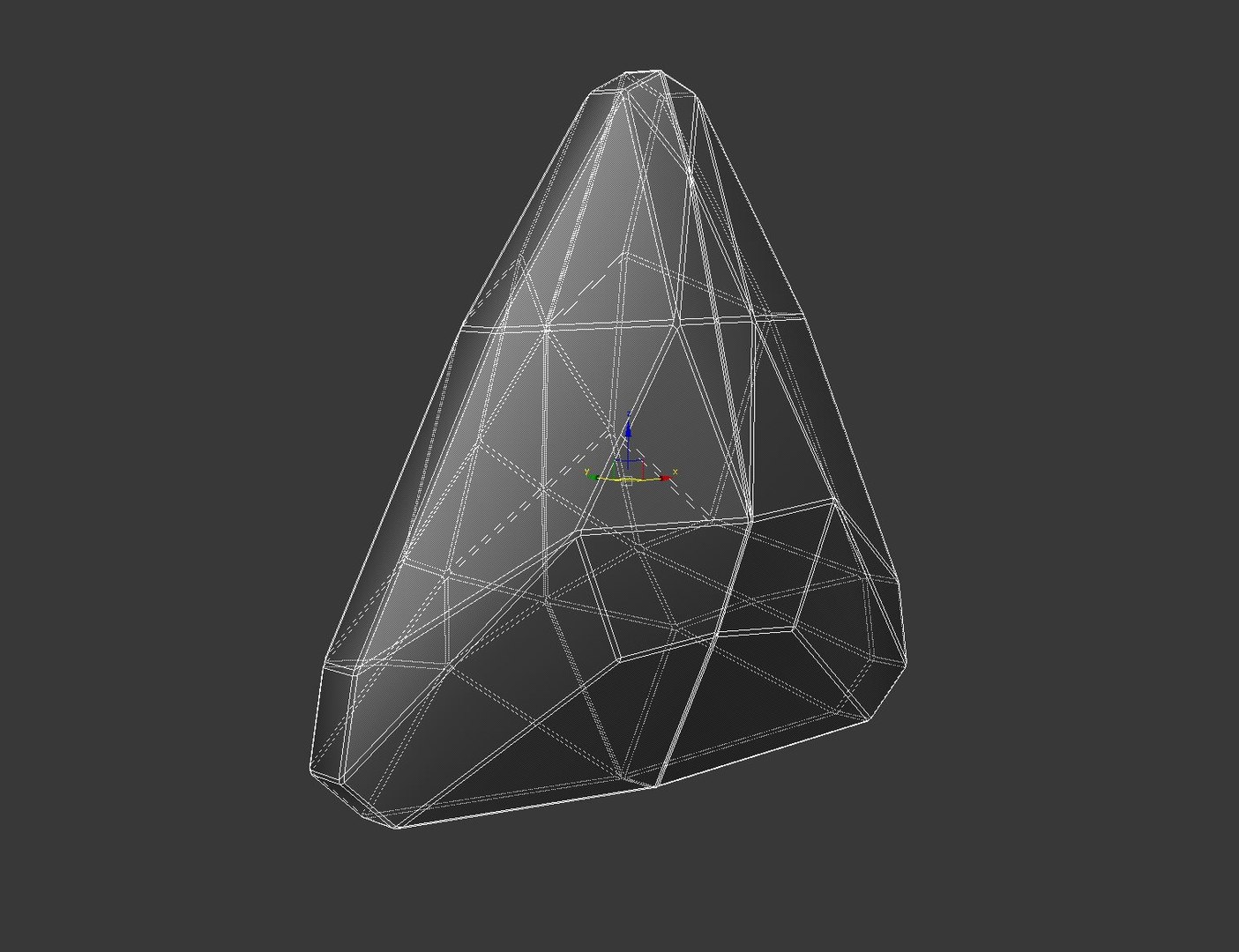 3D Gemstone Triangle Stone - TurboSquid 1644206