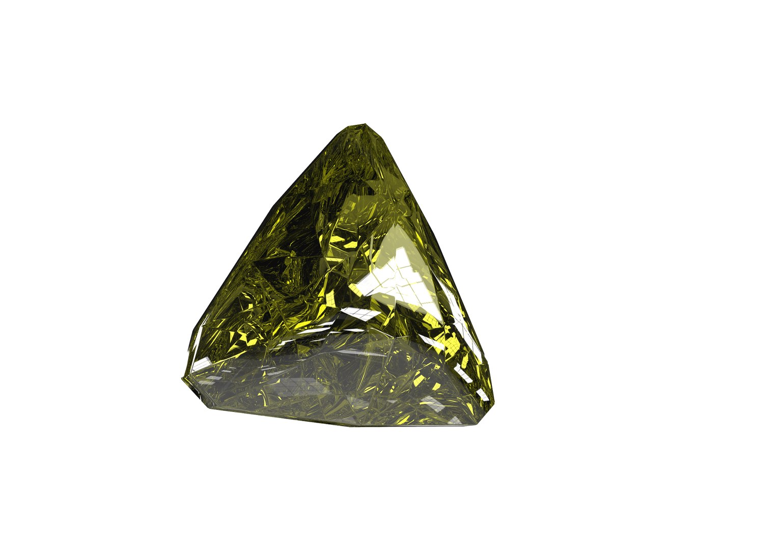 3D Gemstone Triangle Stone - TurboSquid 1644206