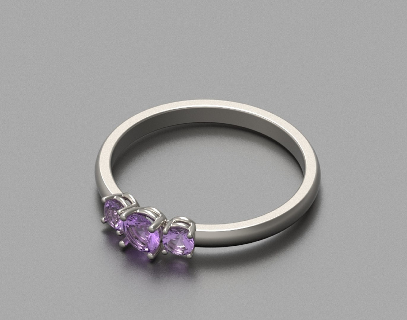 3D model Three Stones Ring - TurboSquid 2165418