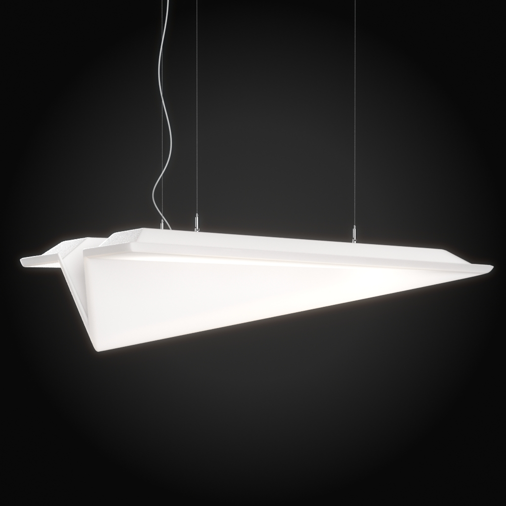 led lamp paper airplane 3ds free