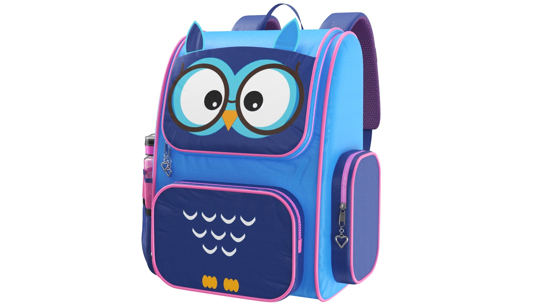Owl School Backpack Bag 3D model - TurboSquid 1835643
