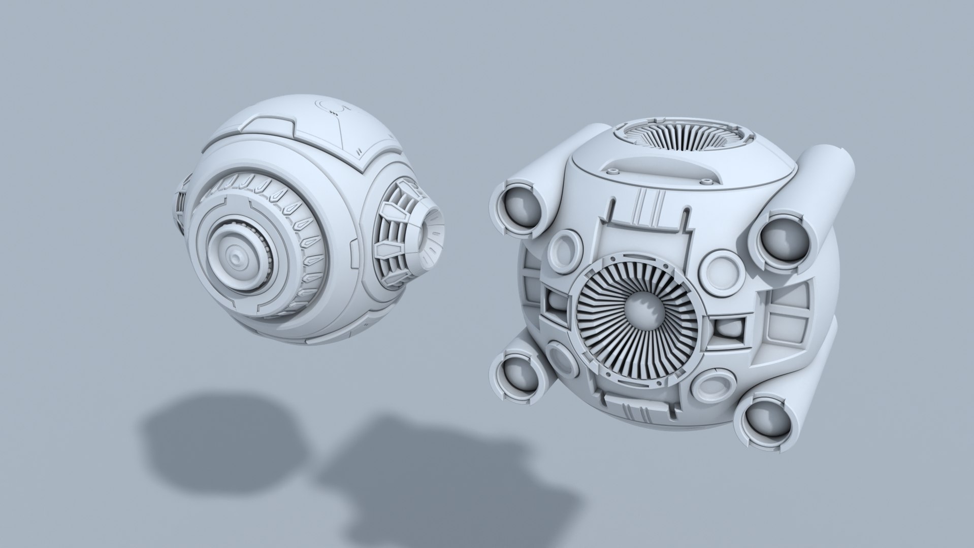 3D Scifi Mechanical Sphere Collection 01 - TurboSquid 2272408