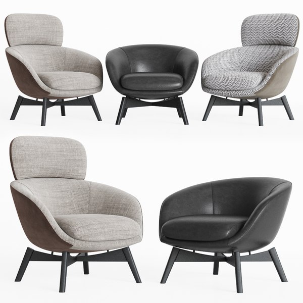 modelo 3d Minotti Russell Lounge Lounge Set - TurboSquid 1492353