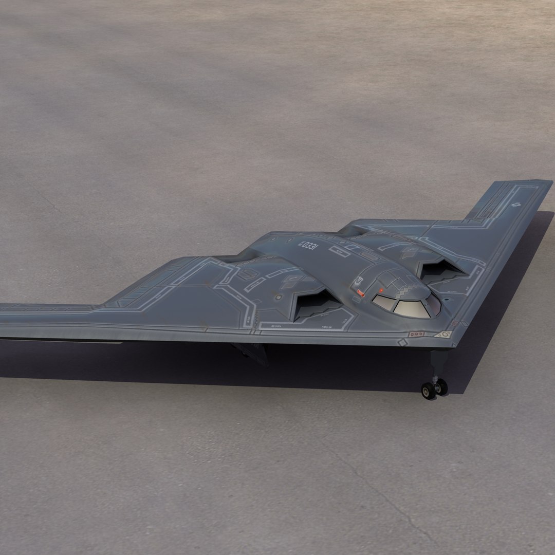 B2a Stealth Bomber Spirit 3d Model