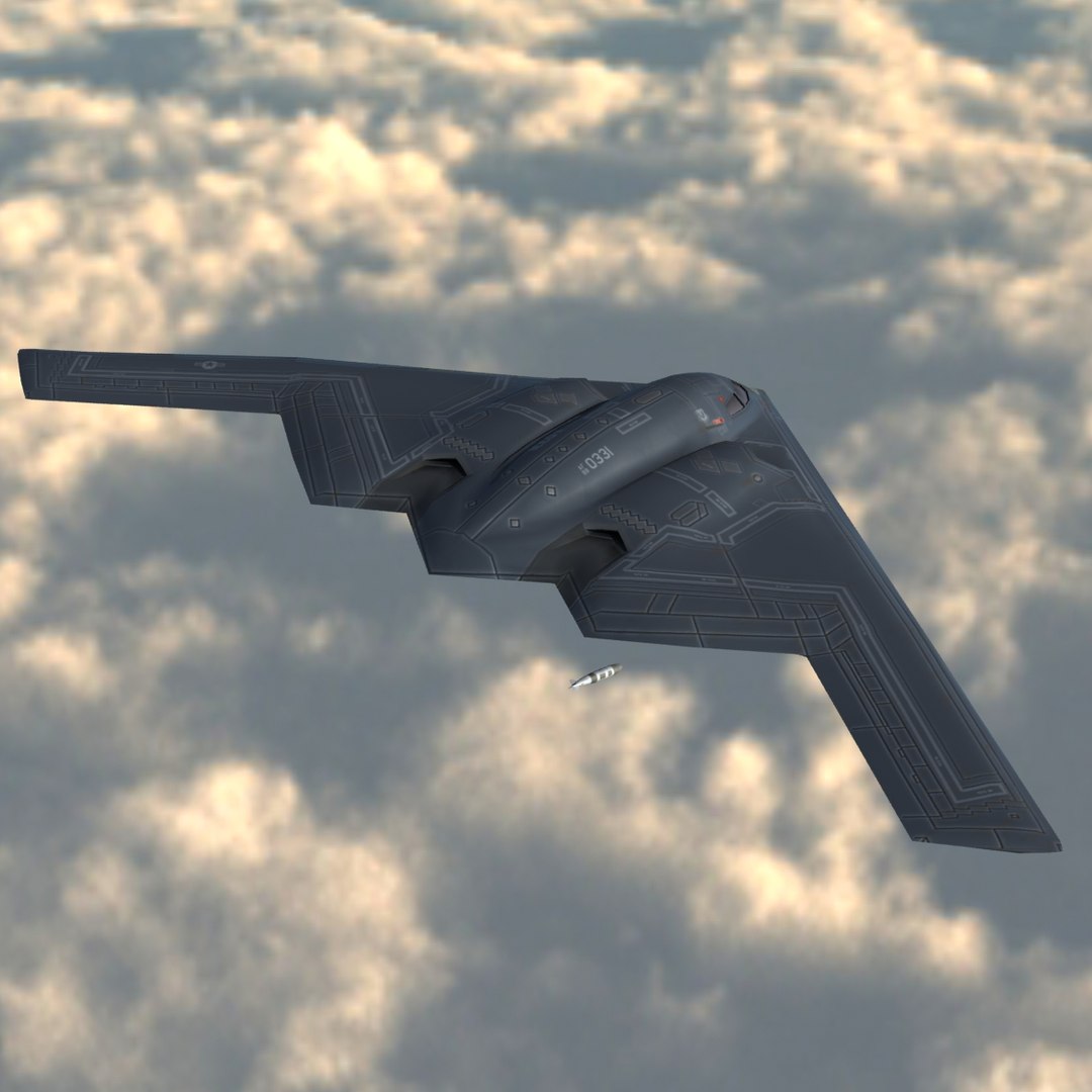 B2a Stealth Bomber Spirit 3d Model
