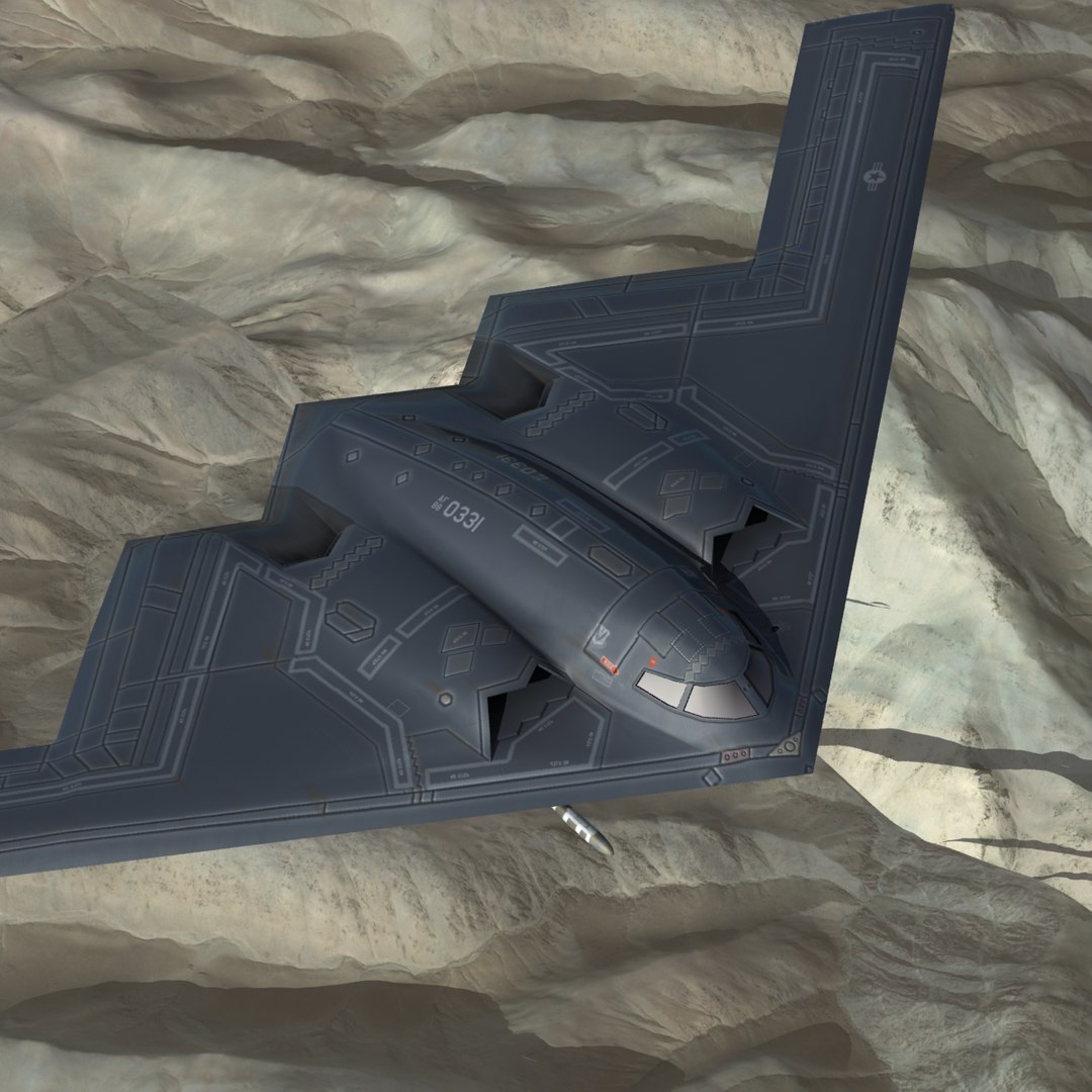 B2a Stealth Bomber Spirit 3d Model