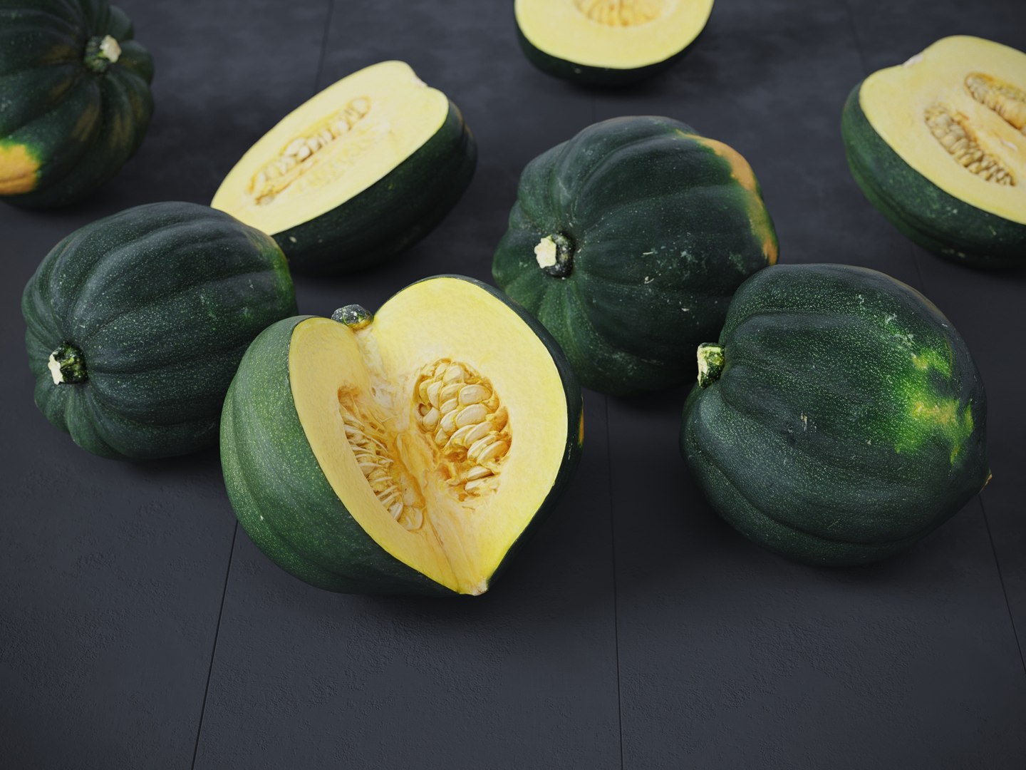 Acorn Squash 3D - TurboSquid 2095226