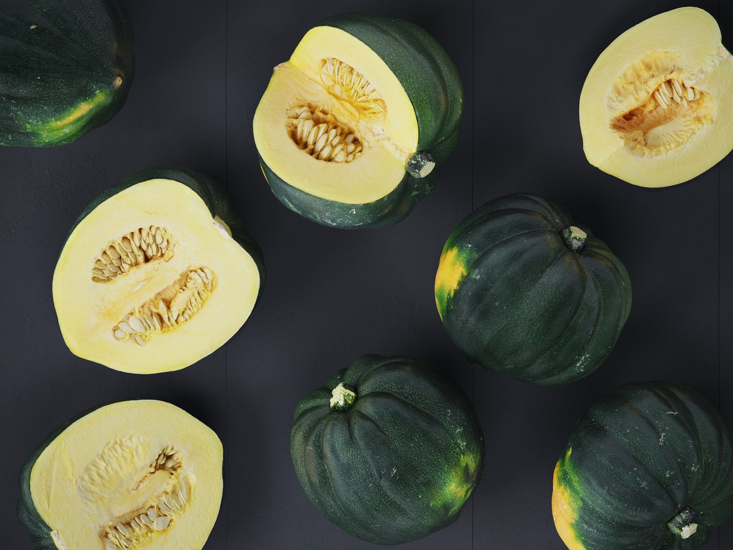 Acorn Squash 3D - TurboSquid 2095226