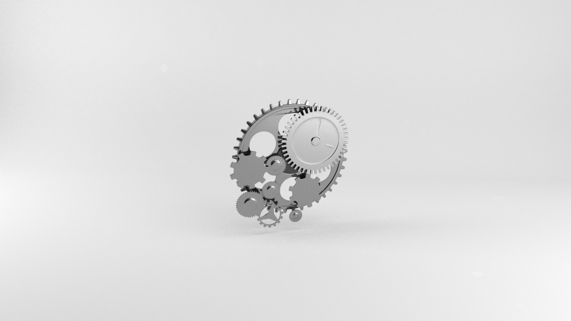 3d Model Set Gears