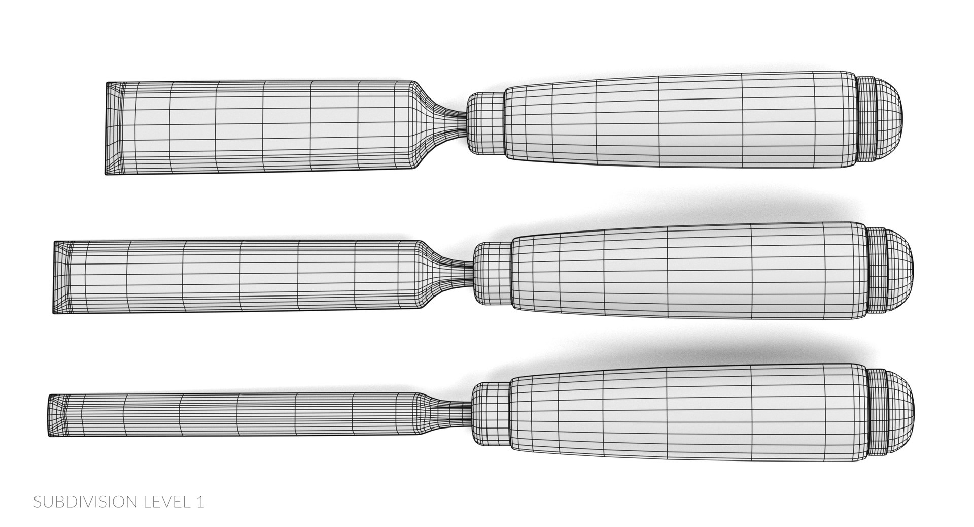 3D model chisels used metalness - TurboSquid 1386080