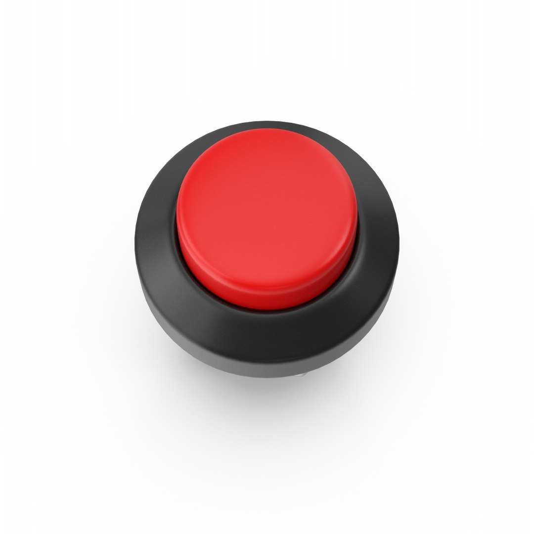 Red Push Button 3D Model - TurboSquid 2162597