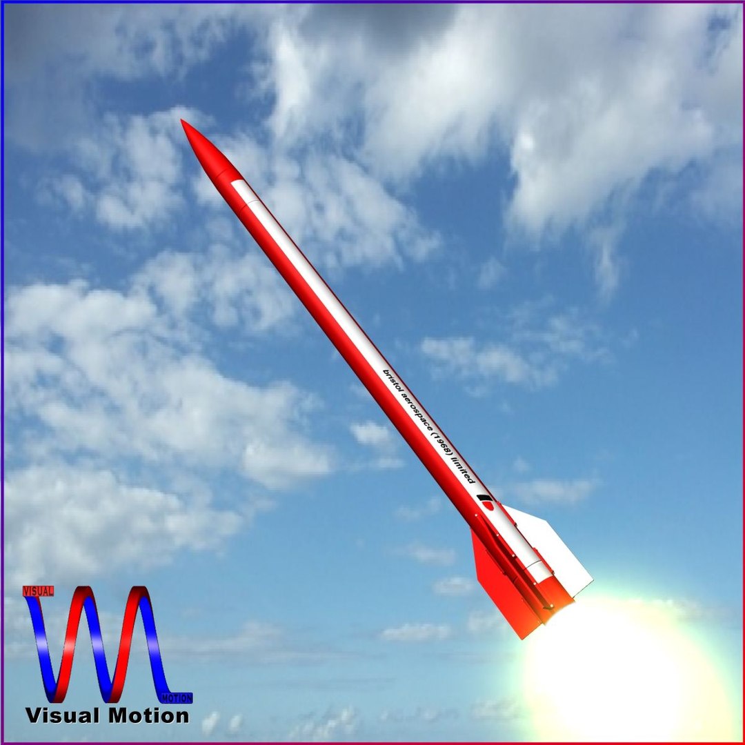 3d meteorological sounding rocket black model