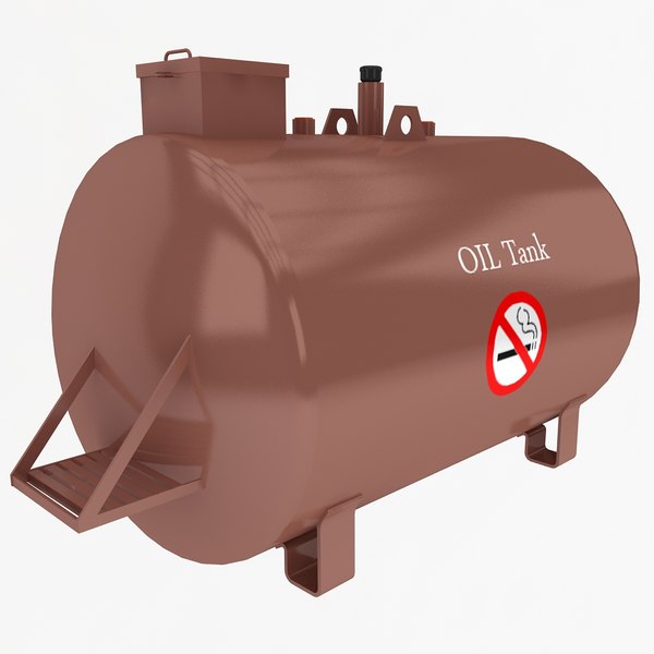 oil tank 3d obj